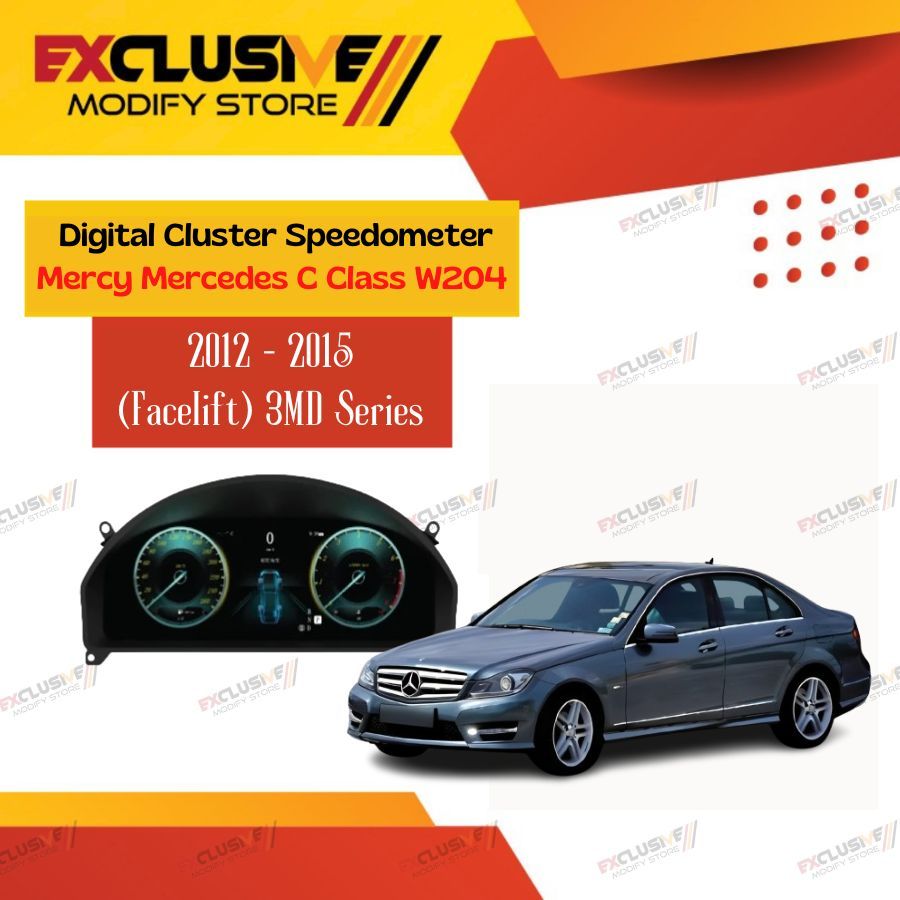 Jual DIGITAL CLUSTER SPEEDOMETER MERCY MERCEDES C CLASS W204 (2012 ...