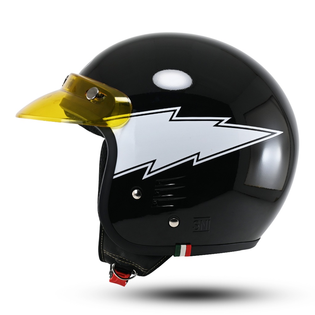 Jual R-SIX Helm Bogo Retro Guardia Motif Laxus Terbaru Premium Cewek ...