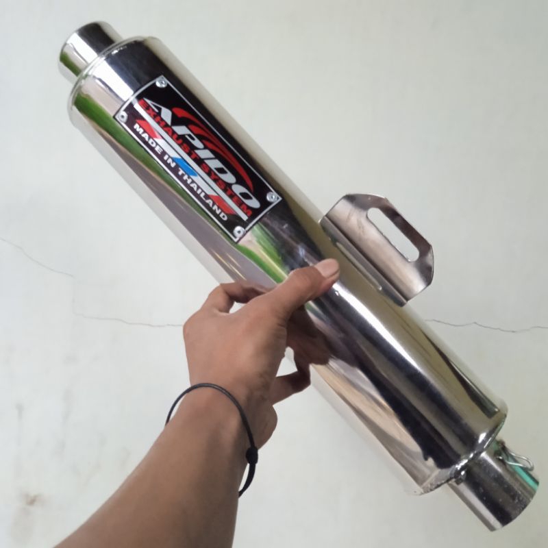 Jual Apido muffler Canister pipe 51mm For Raider 150 carb 150fi Wave ...