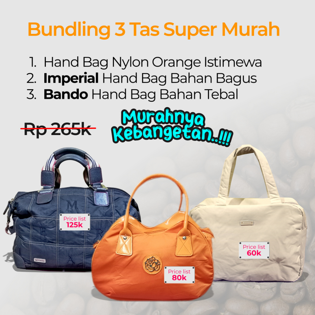 Jual Bundling 3 Hand Bag Kondisi Bagus | Shopee Indonesia