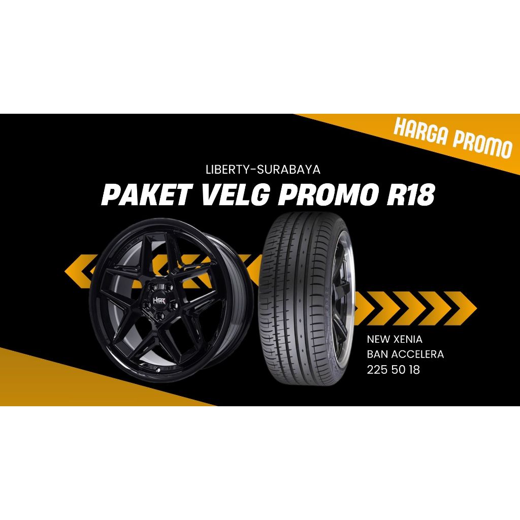 Jual Velg Mobil Murah New Xenia R18 Plus Ban HSR Series Wasile - Promo ...