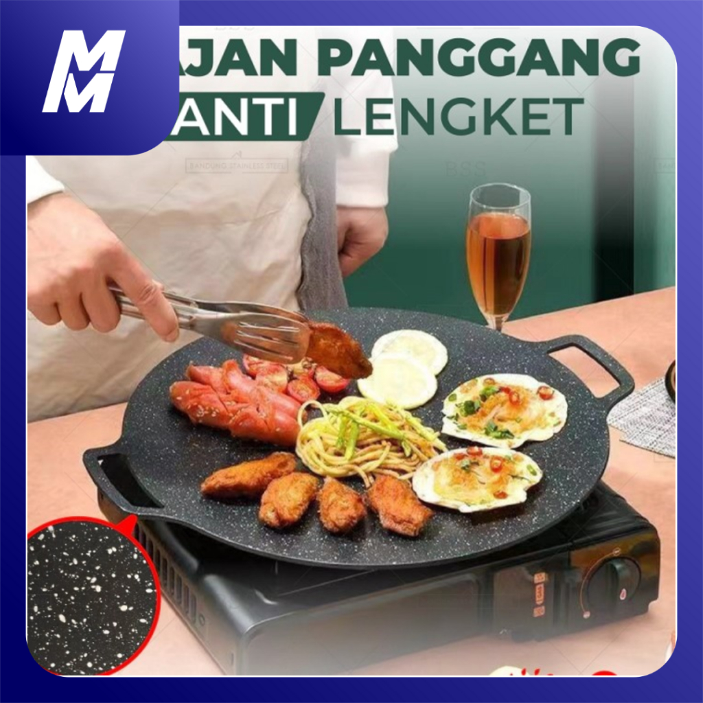 Jual Wajan Konduksi 34 cm GRILL BBQ KOREA SERBAGUNA - ANTI LENGKET ...