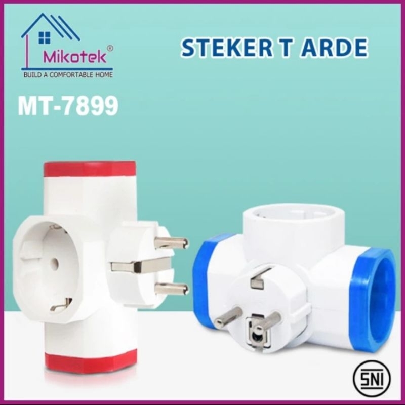 Jual Steker T Arde Warna Mikotek MT 7899 / Colokan T / Steker T Arde ...