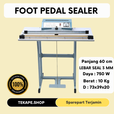 Jual Mesin Sealer Injak Pedal Plastik Impulse Sealer Untuk PP, PE Tipe ...