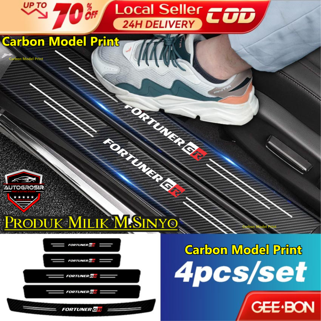 Jual MODEL PRINT Stiker Sticker gr sport Karbon 3d pelindung pijakan ...