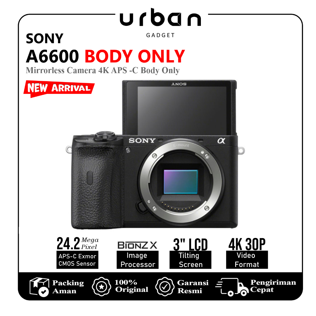 Jual Sony A6600 Mirrorless Camera 4K APS-C Body Only - Resmi | Shopee ...