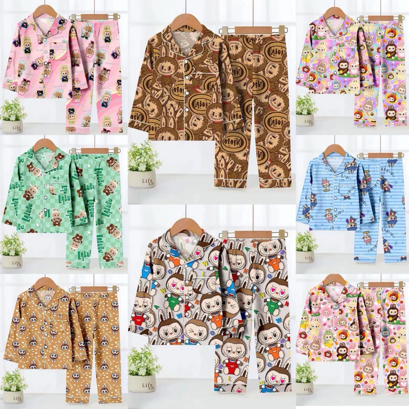 Jual Piyama labubu anak / piyama tidur anak cowo / piyama tidur anak ...