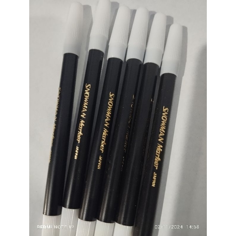 Jual Spidol kecil snowman hitam(6pc) | Shopee Indonesia