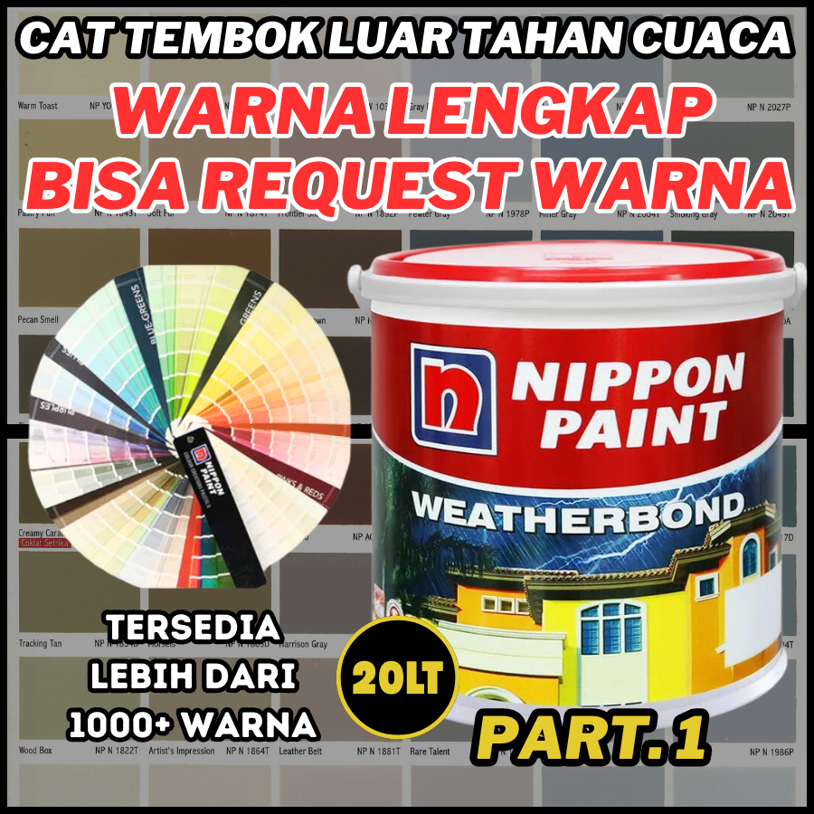 Jual NIPPON PAINT WEATHERBOND 20 LT WEATHER BOND 20LT CAT TEMBOK ...