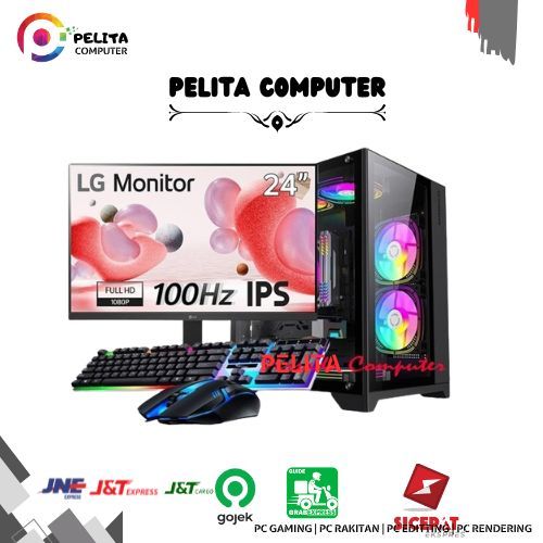 Jual PC RAKITAN INTEL I7 14700K DDR5 32GBVGRA RTX 4060 LED 24IN FULSET | Shopee Indonesia