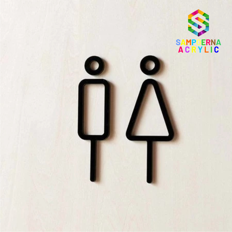 Jual Toilet Sign Board Akrilik Timbul Direct | Papan Tanda Penanda ...