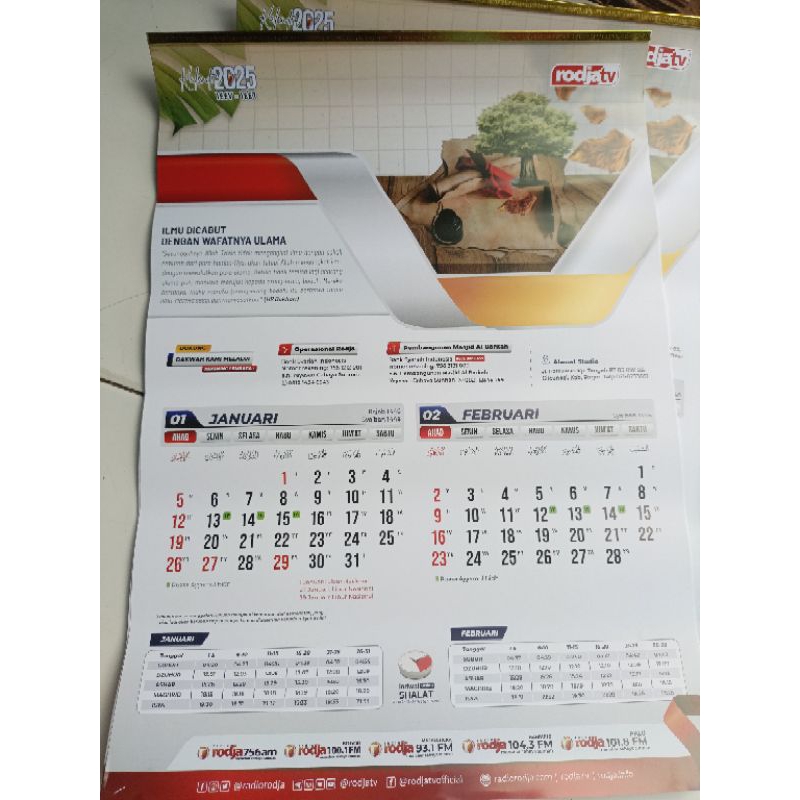 Jual Kalender Rodja 2025 | Shopee Indonesia