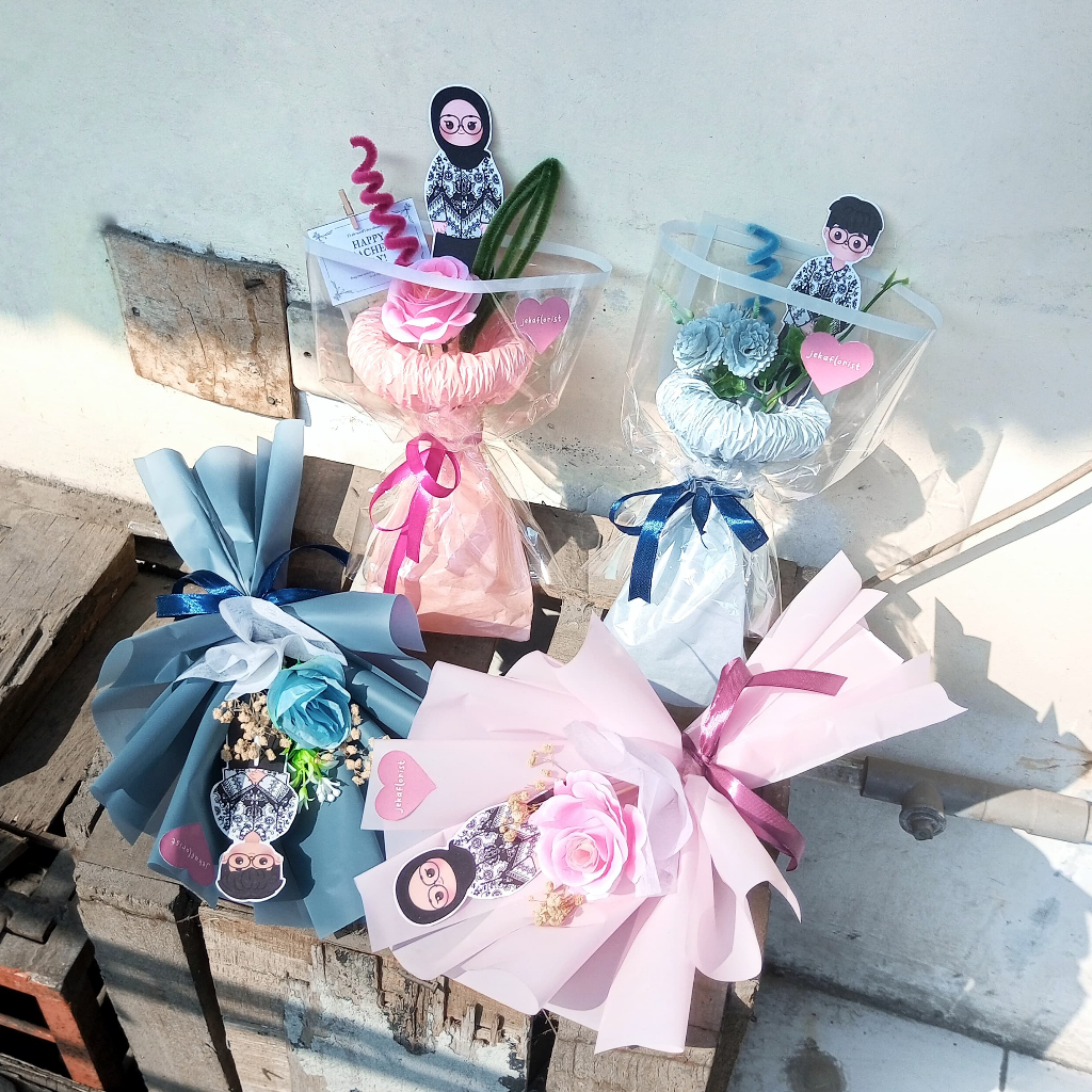 Jual BUKET BUNGA ARTIFICIAL/ BUKET HARI GURU/ BUKET MURAH/ BUKET HARI ...