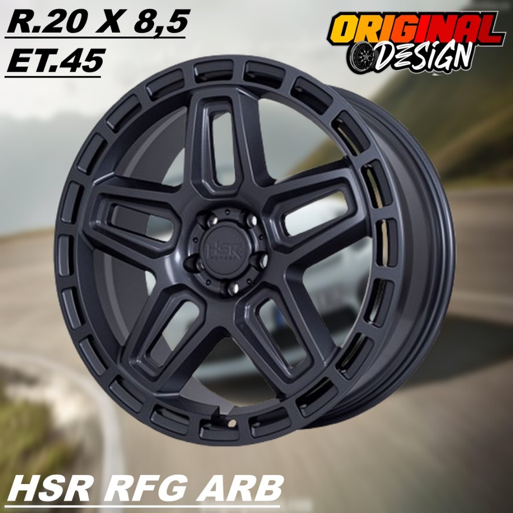 Jual Velg mobil jaguar, volvo ring 20 HSR RFG ARB R20 lebar 8,5 et 45 pcd 5x108 WARNA GREY ...
