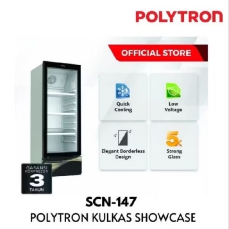 Jual Showcase Polytron 3 Rak SCN-147 140 LITER | Shopee Indonesia
