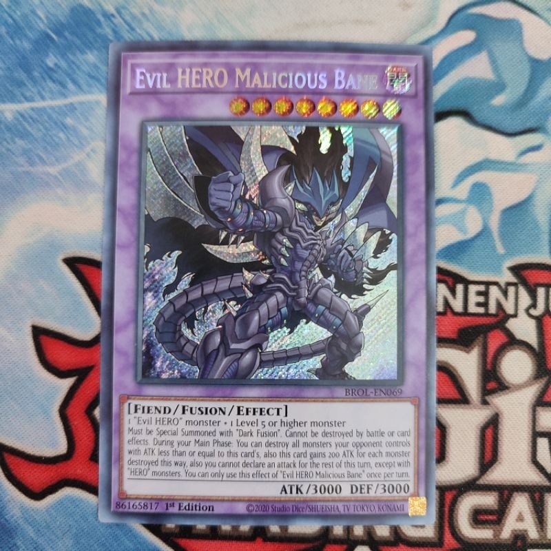 Jual Yugioh Evil Hero Malicious Bane BROL Secret rare Original | Shopee ...