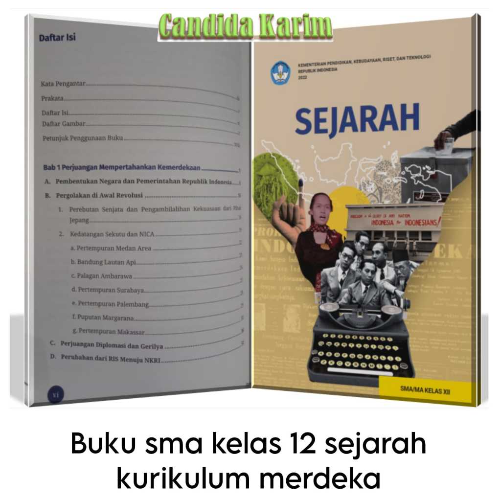 Jual Buku sma kelas 12 XII sejarah kurikulum merdeka kurmer | Shopee Indonesia