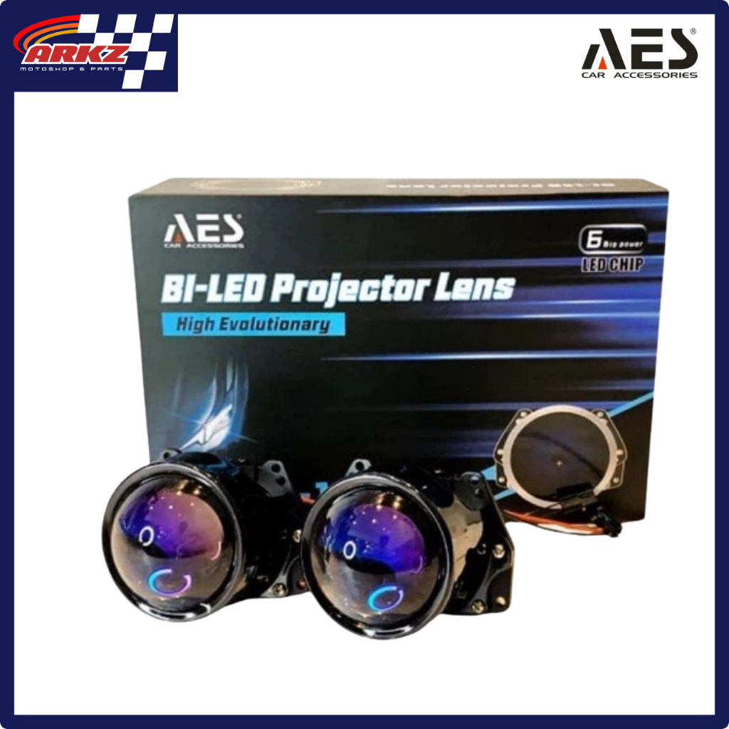 Jual Original AES UX-1 Projie Biled Blue Lens 3 Inc + Free RGB Demon ...