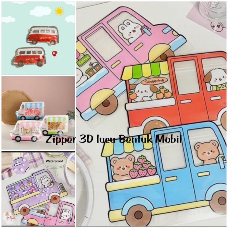 Jual ZIPLOCK BAG UNIK BENTUK MOBIL COCOK UNTUK COOKIES DAN PERMEN ...