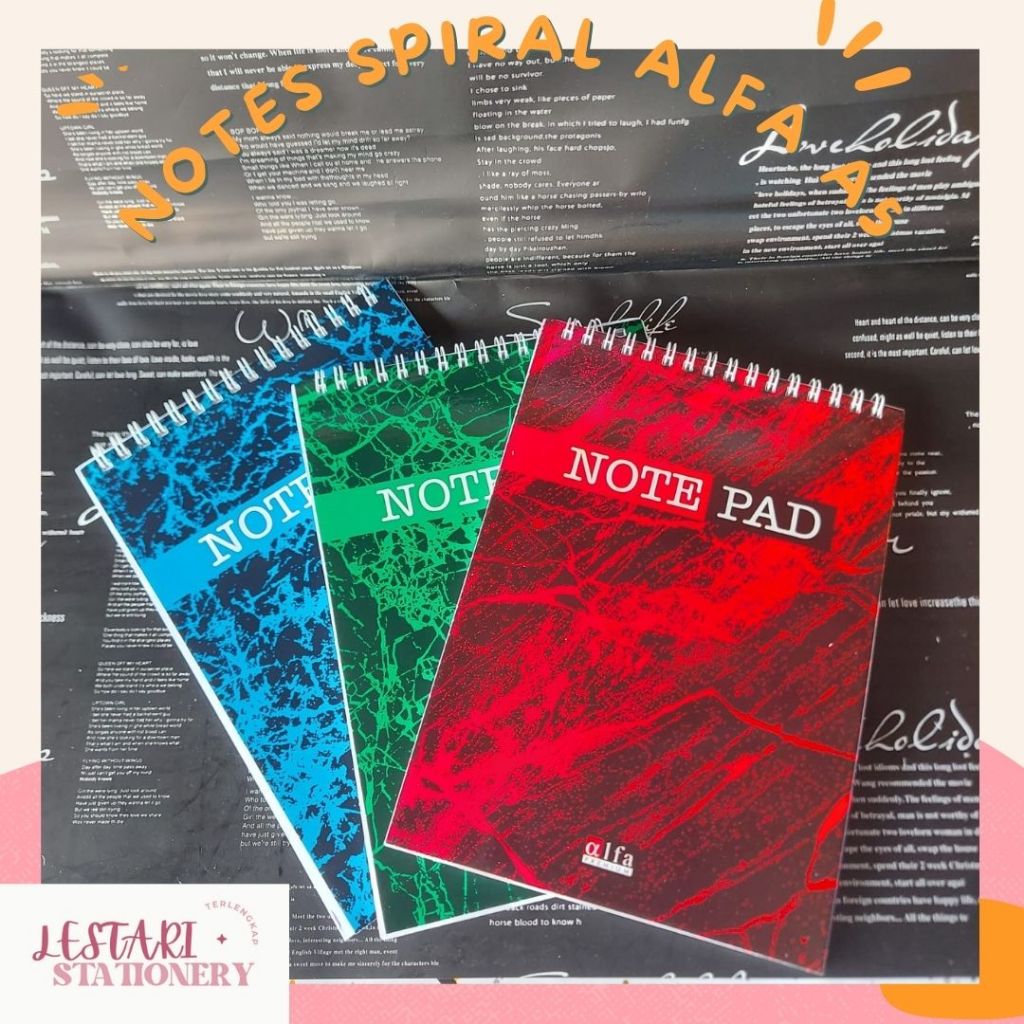 Jual (1pcs)Notes Spiral Alfa A5 | Notebook Spiral | Buku Seminar Kit ...