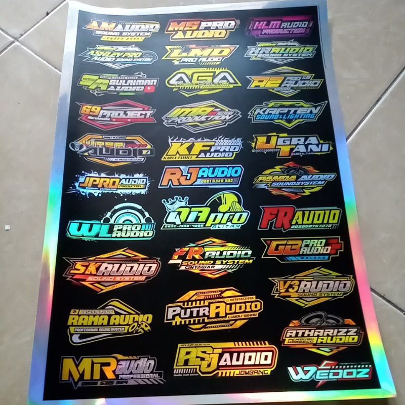 Jual STIKER SOUND | STIKER SOUND SYSTEM | STIKER HOLOGRAM | STIKER PACK ...