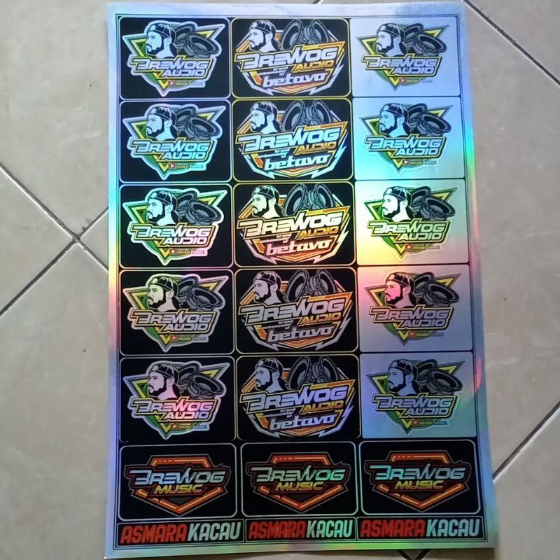 Jual STIKER BREWOG AUDIO ISI 18 BIJI | STIKER SOUND | STIKER SOUND SYSTEM | STIKER HOLOGRAM ...