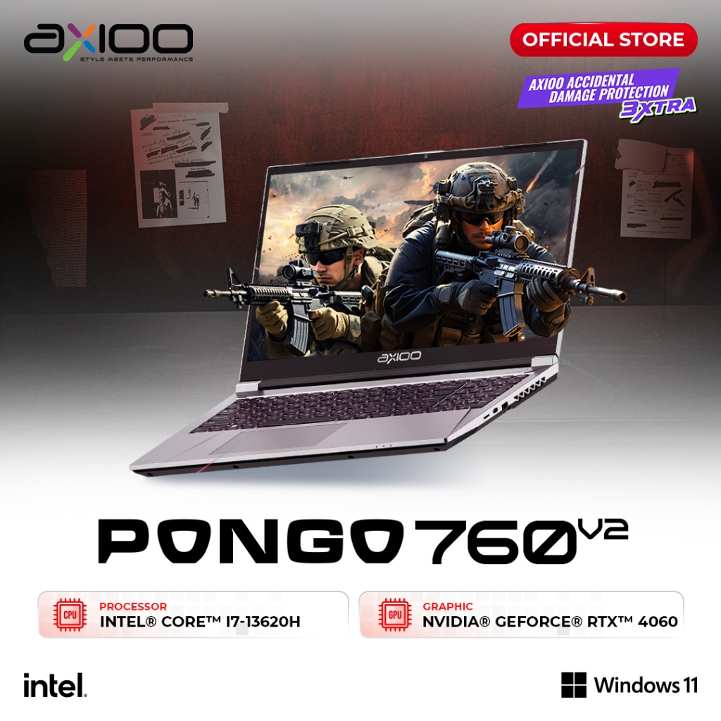 Jual Axioo Pongo 760 v2 Intel Core i7-13620H/16GB/512GB/RTX 4060/FHD ...