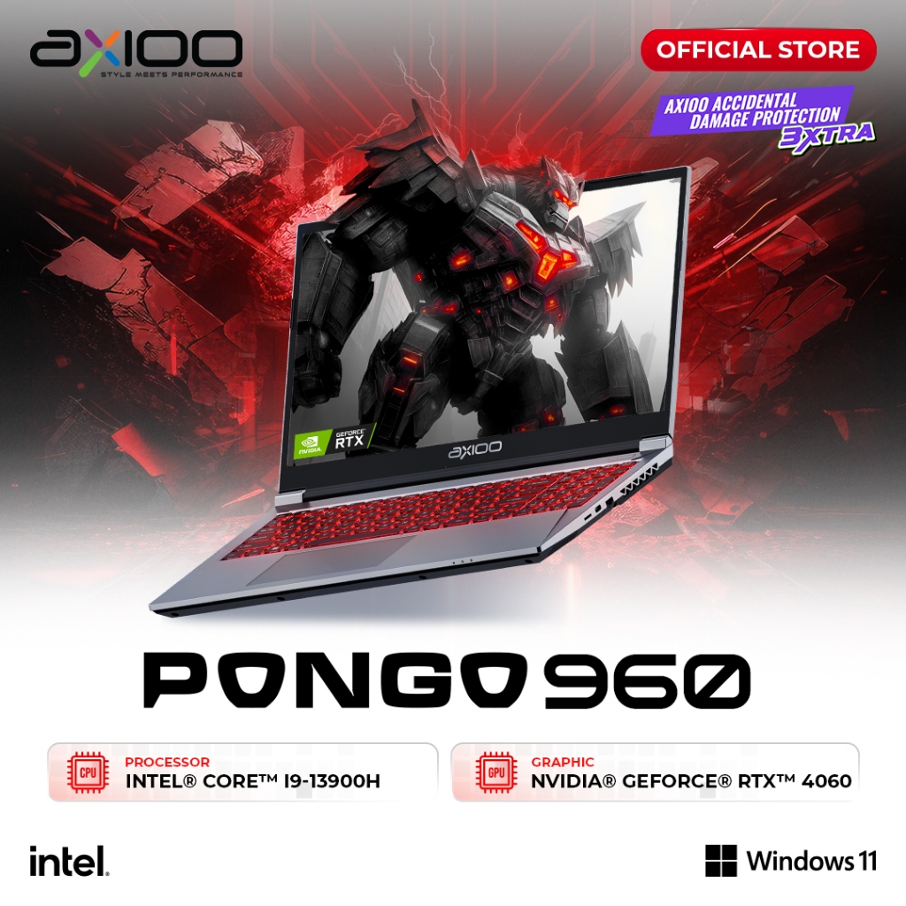 Jual Axioo Pongo 960 Intel Core i9-13900H/16GB/512GB/RTX 4060/FHD IPS ...