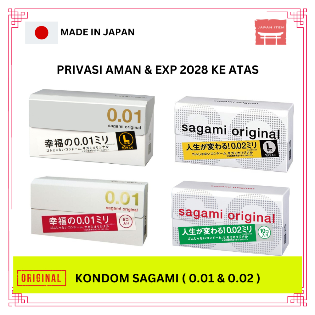 Jual Kondom sagami 001 002 original Japan | Shopee Indonesia