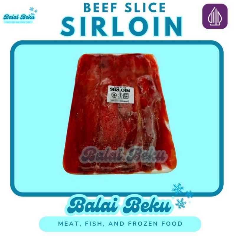 Jual Beef Sirloin Slice / Beef Slice Sirloin 500 Gram / Daging Has ...