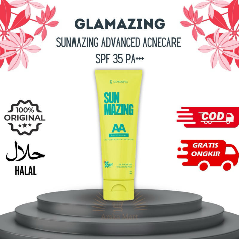 Jual GLAMAZING Sunmazing Advance Acnecare (UVA/UVB & BLUE LIGHT ...