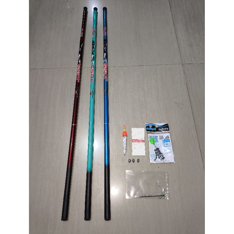Jual Set Pancing Tegek 2.7 Meter Siap Pakai Umpan Lumut | Cocok untuk ...