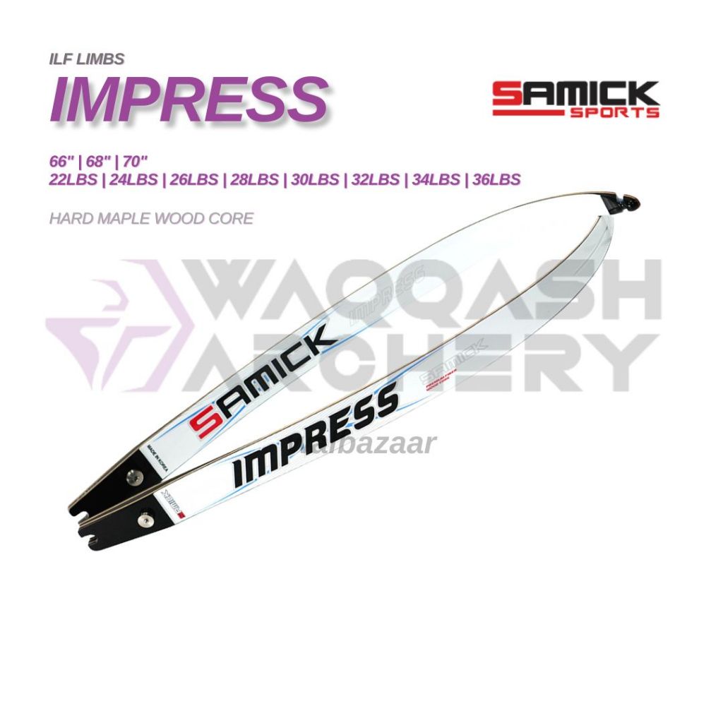 Jual SAMICK IMPRESS ILF LIMBS Fiber Wood Recurve Bow Original | Shopee Indonesia