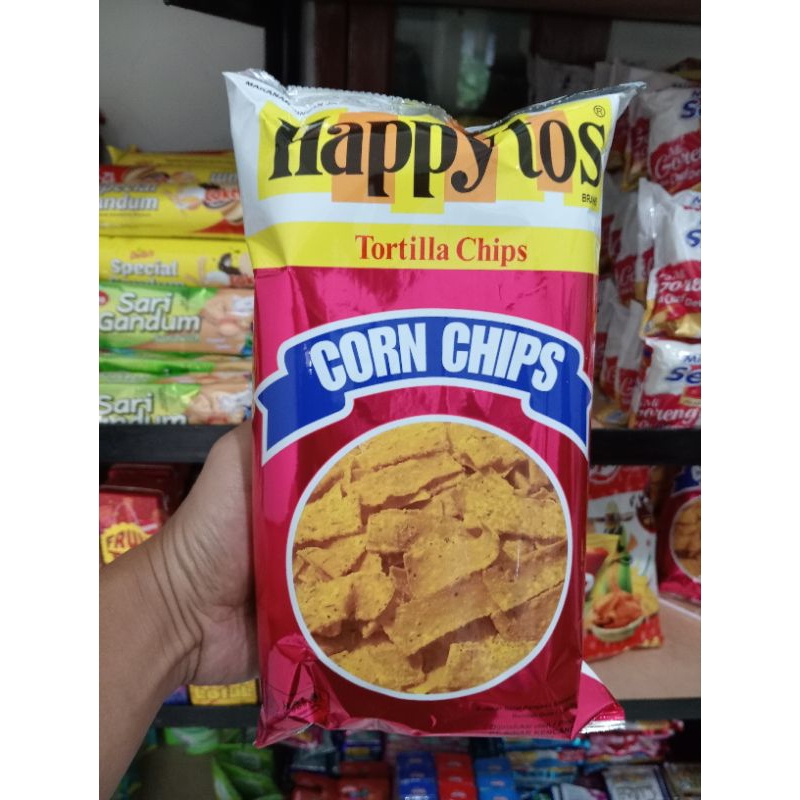 Jual happy tos tortilla chips corn chips 140gr | Shopee Indonesia