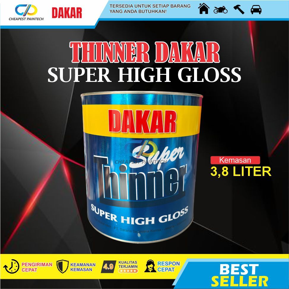 Jual THINNER DAKAR BIRU GALON 3,8 KILOGRAM | Shopee Indonesia
