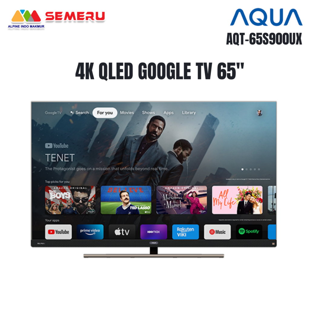 Jual AQUA 4K QLED GOOGLE TV 65" AQT-65S900UX KHUSUS MAKASSAR FREE ...