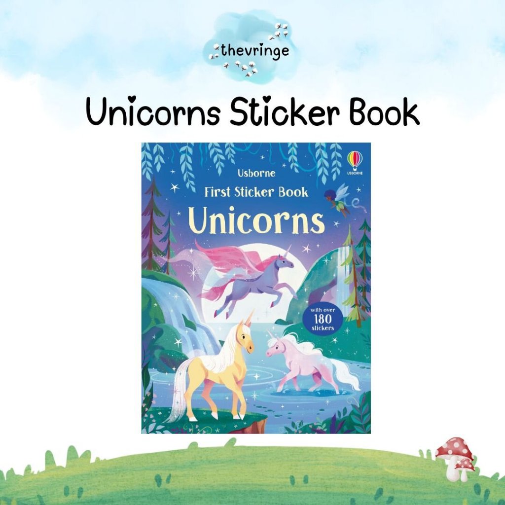 Jual Unicorns Usborne First Sticker Book activity sticker book buku ...