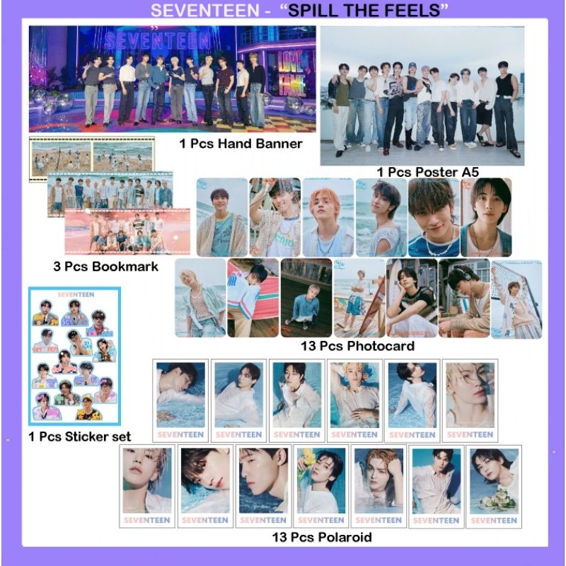 Jual SVT fankit kpop set Seventeen Spill the feel, love money fame svt ...