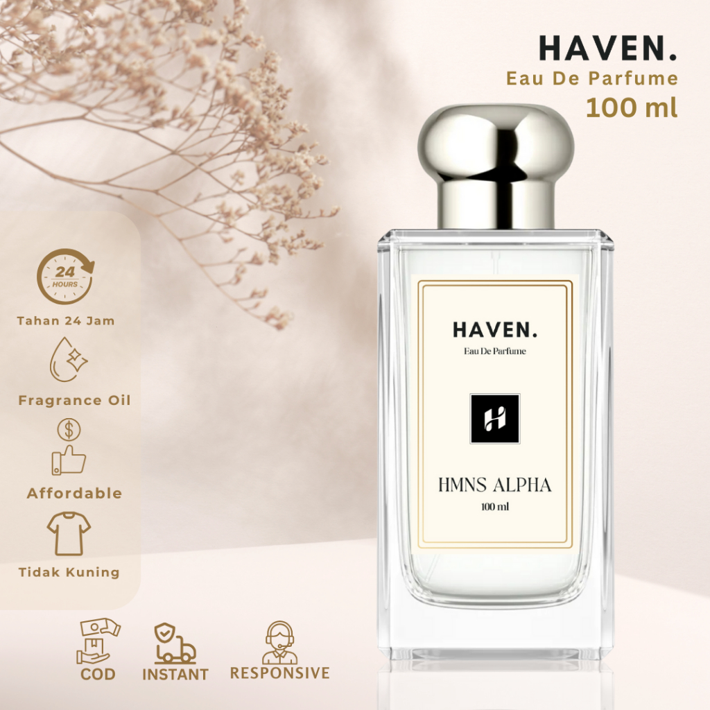 Jual PARFUM HAVEN EDP HMNS ALPHA 100 ML - PARFUM TAHAN LAMA 24 JAM ...