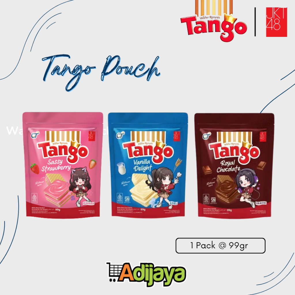 Jual Wafer Tango Pouch 99gr - Vanilla Chocolate Sassy Strawberry x ...