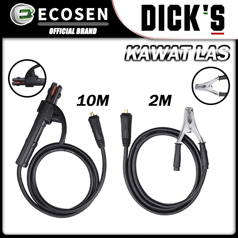 Jual DICKS Kabel las set 2/3/5/10 meter Welding Cable Set Tang Las ...