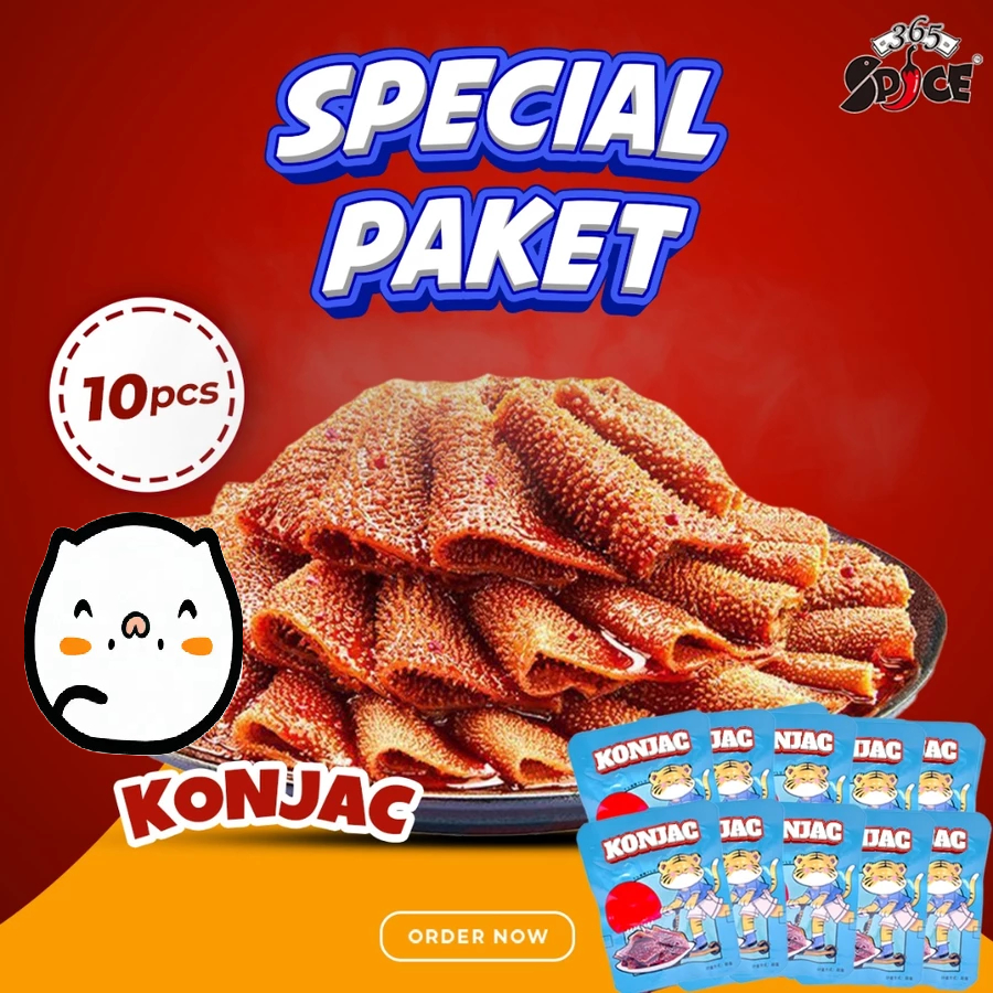 Jual [ SNACKMASTER ]KONJAC ( 8g X 10pcs ) Spice Snack Pedas Cemilan ...