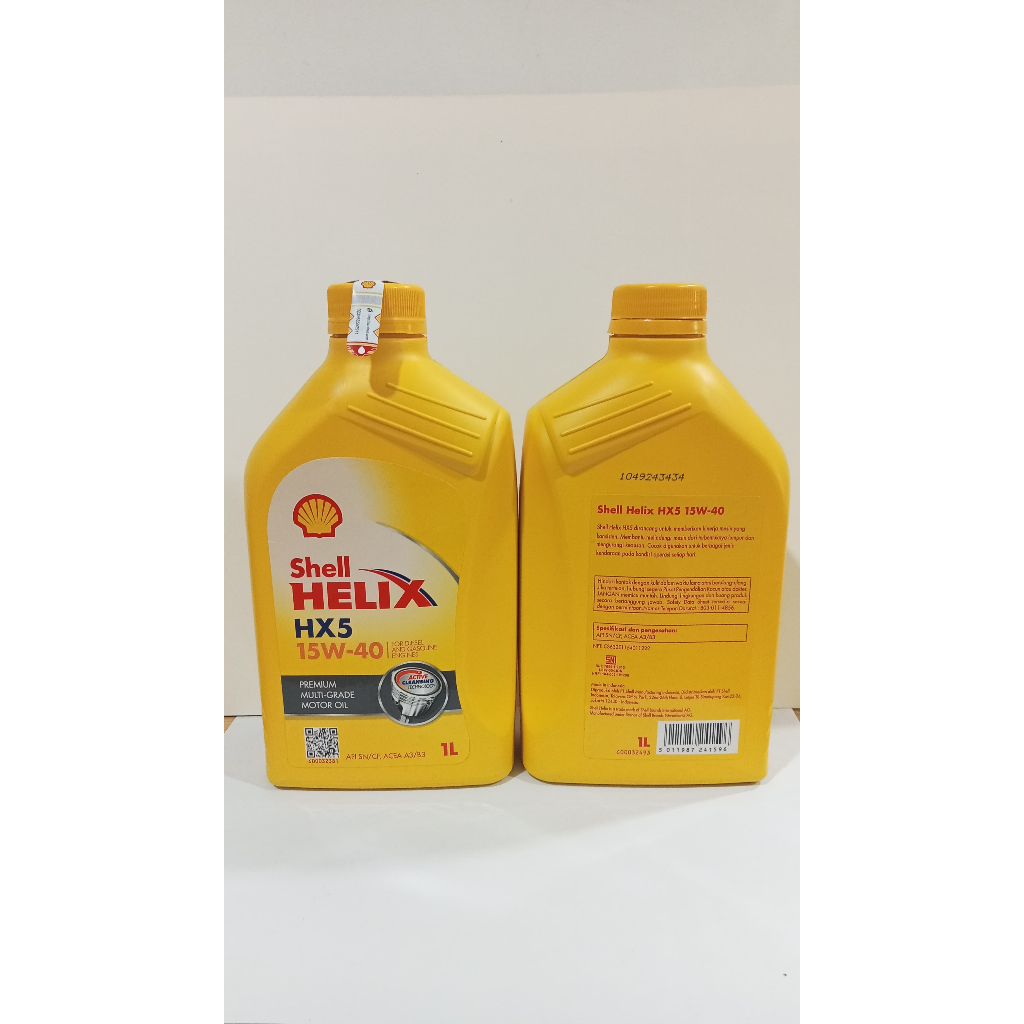 Jual OLI SHELL HELIX HX5 15W-40 1LITER (hx5 1 liter) | Shopee Indonesia