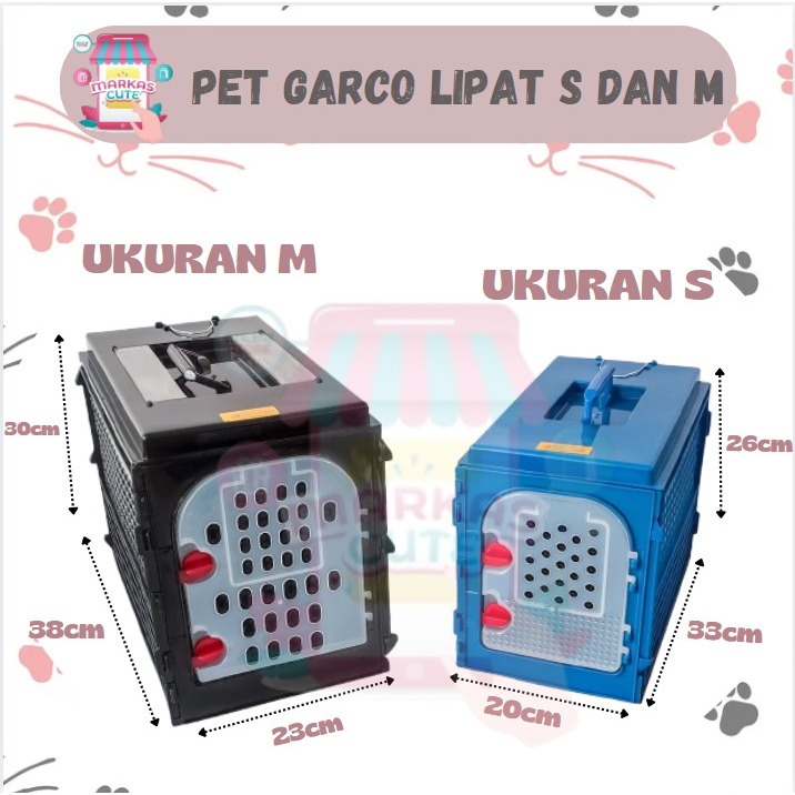 Jual Pet Cargo Kandang Kucing Lipat S dan M ~ PCL Lipat | Shopee Indonesia