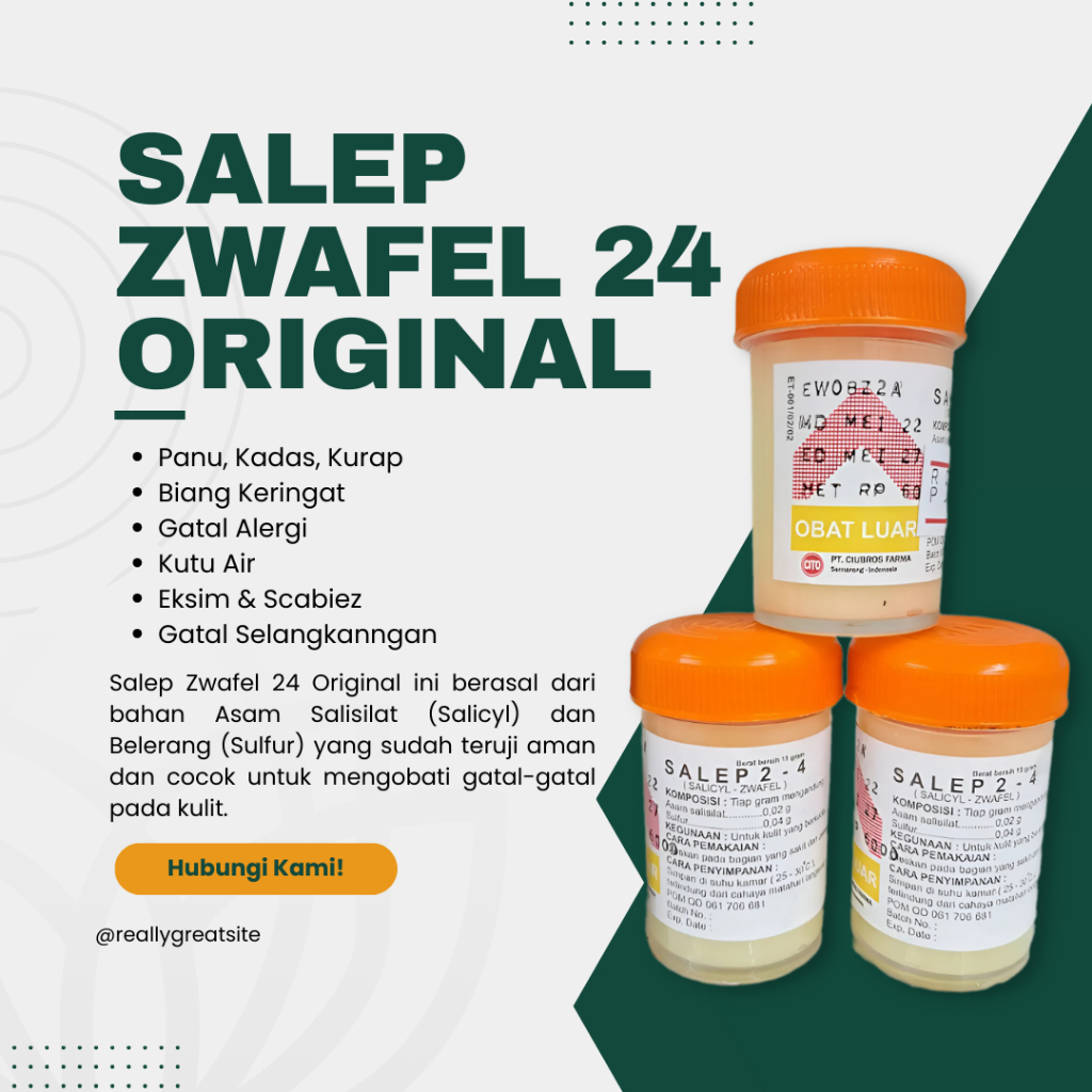 Jual Salep zwafel 24 original Salep Gatal Salep Herbal Panu Kadas Kurap ...