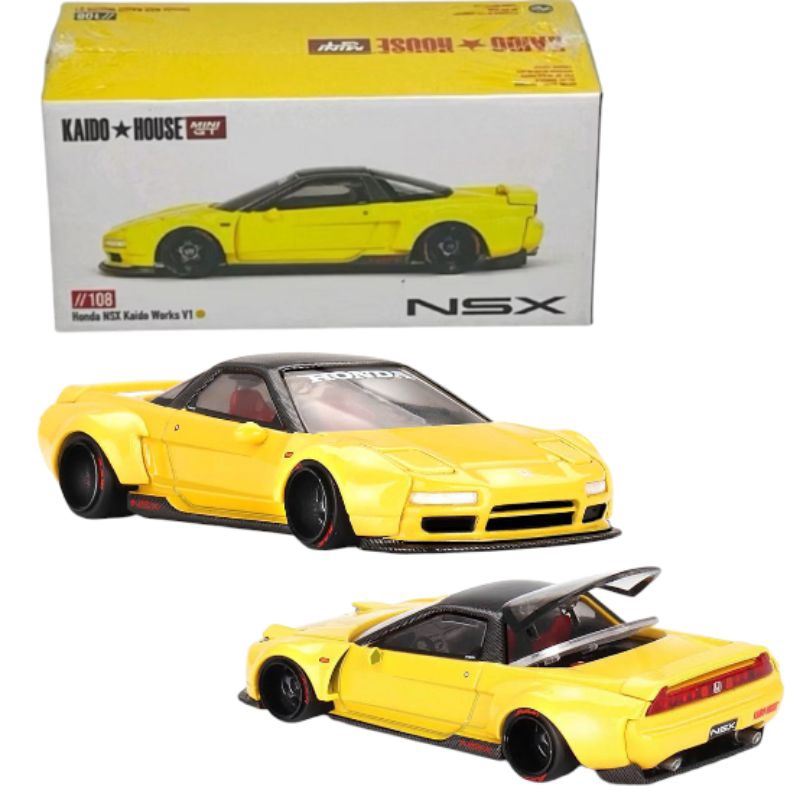 Jual Mini GT Kaido House Honda NSX Evasive V1 Yellow KHMG108 | Shopee ...