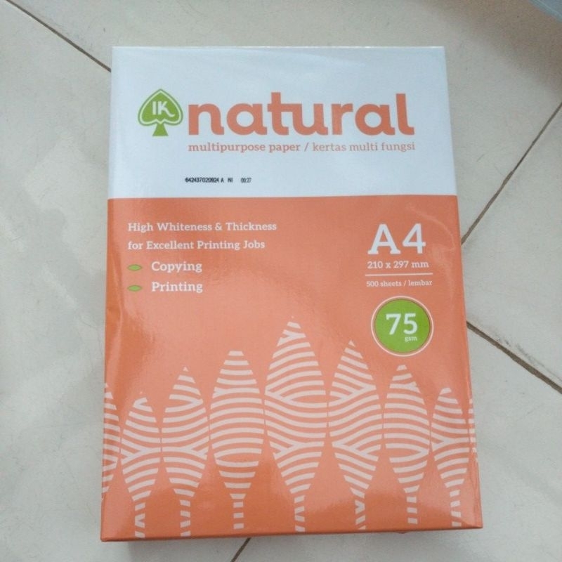 Jual Kertas HVS A4 Natural 75gsm | Shopee Indonesia