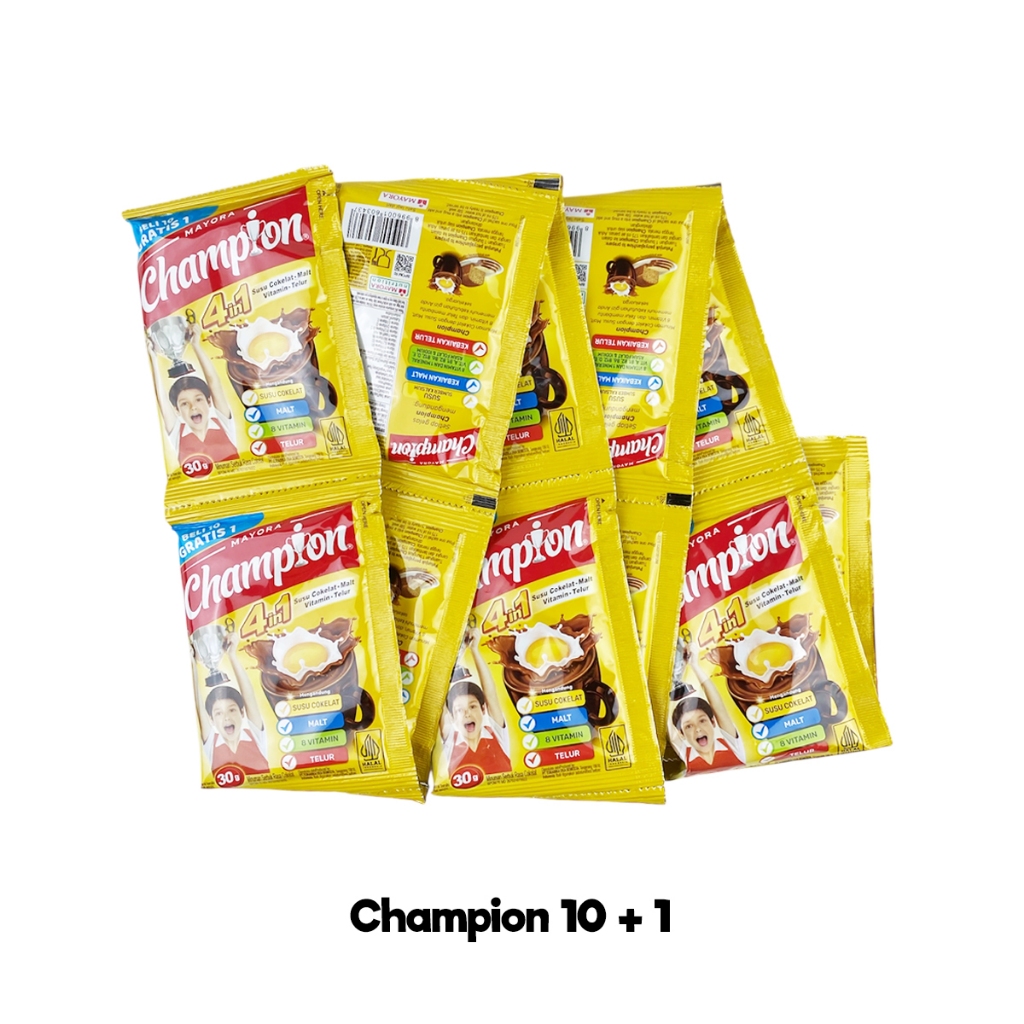 Jual Energen Susu Champion Coklat Renceng Isi 10 sachet / Isi 11 sachet ...