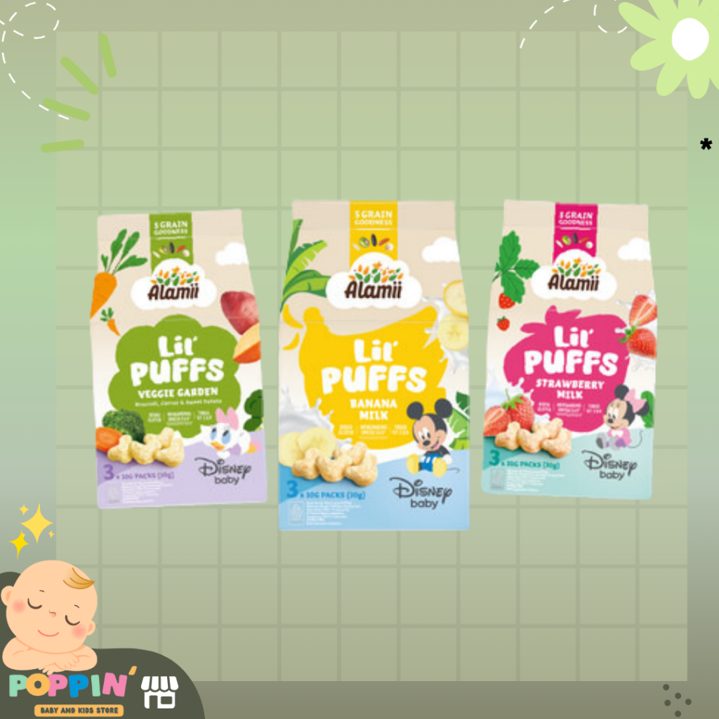 Jual Snack Sehat Bayi - Alamii Lil' Puffs Disney Edition - (Baby Puff ...