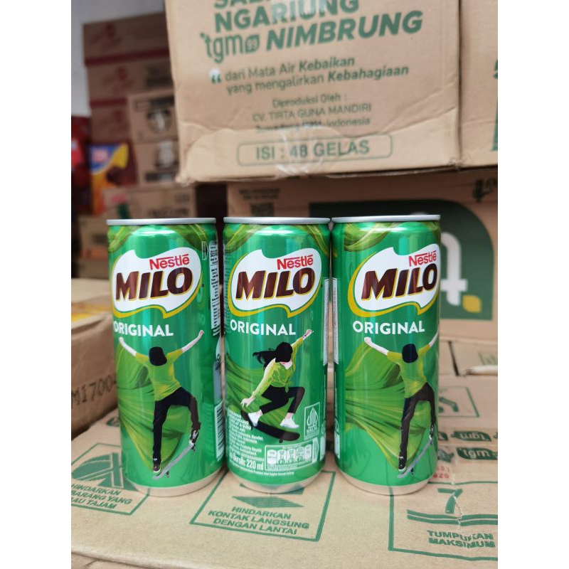 Jual NESTLE MILO ORIGINAL/ MINUMAN MILO KALENG UK 220 | Shopee Indonesia